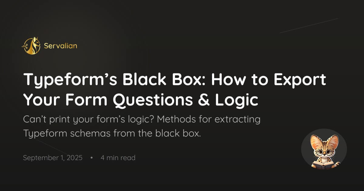 Typeform's Black Box: How to Export Your Form Questions & Logic